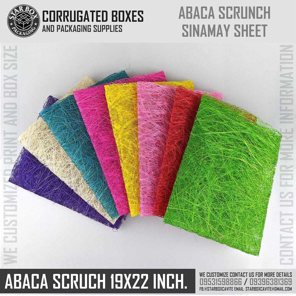 Starbox Abaca Scrunch Mat Sinamay Fabric Sheet Wrapper Gift Packaging ...