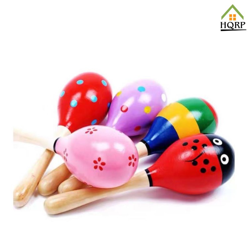 Musical Instrument Wooden Maracas Baby Child | Shopee Philippines