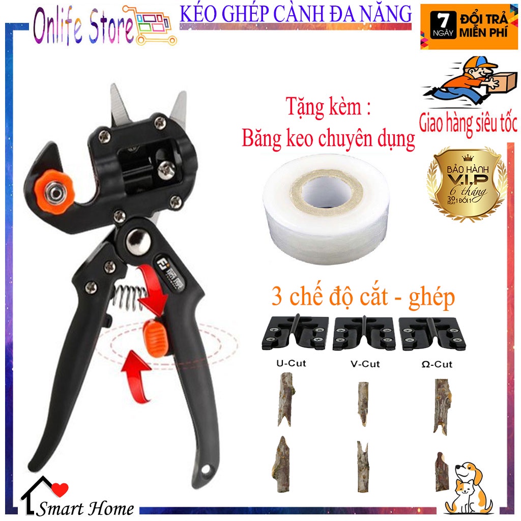 Specialized tree branch grafting scissors, 4 in 1 multi-purpose branch ...