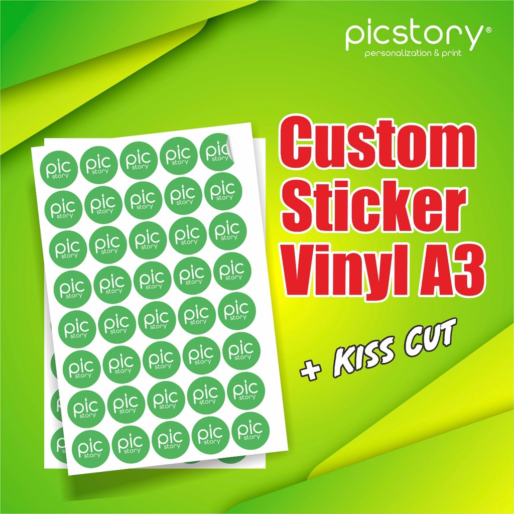 Custom Print Vinyl Kiss Cut Sticker - Food Product Label Sticker Drink ...