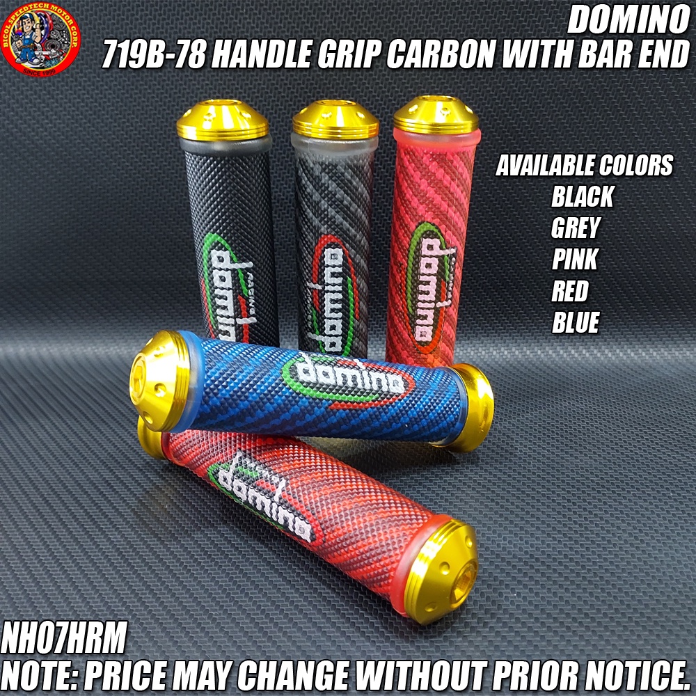 DOMINO 719B-78 HANDLE GRIP CARBON WITH BAR END (NH07HRM) | Shopee ...