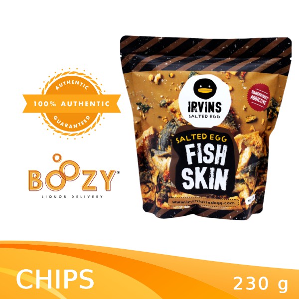 Irvin's Salted Egg Fish Skin 230g | Shopee Philippines