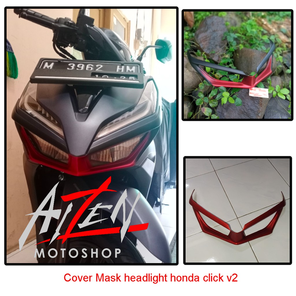 Cover mask headlight Honda CLick 125i/150i v2/Cover headlight New Vario ...