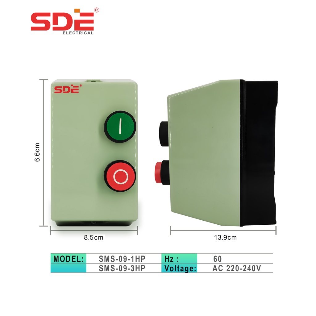 SDE MAGNETIC STARTER (1HP, 2HP, 3HP AND 5HP) | Shopee Philippines