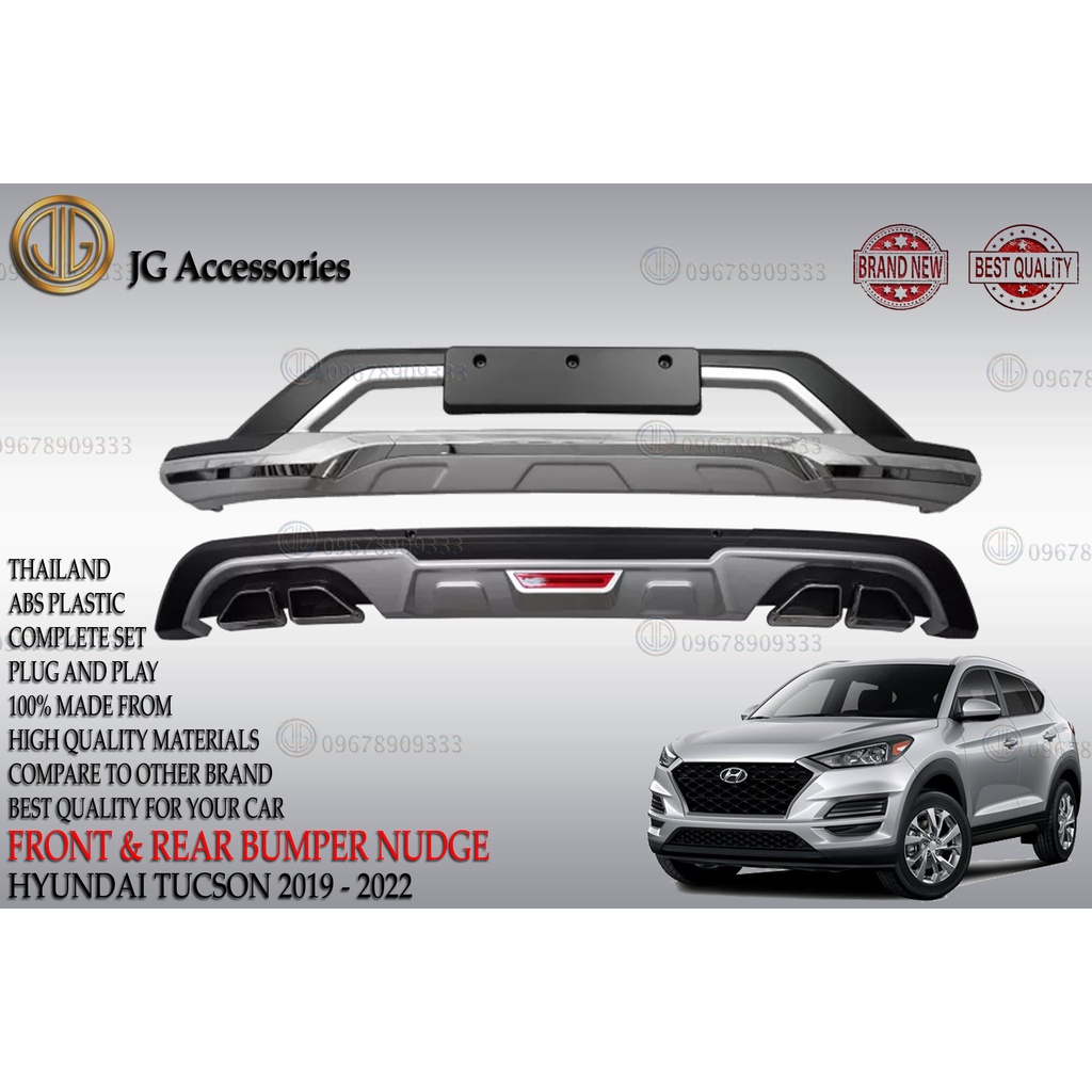 HYUNDAI TUCSON 2019-2022 FRONT AND REAR BUMPER NUDGE/FRONT & REAR ...