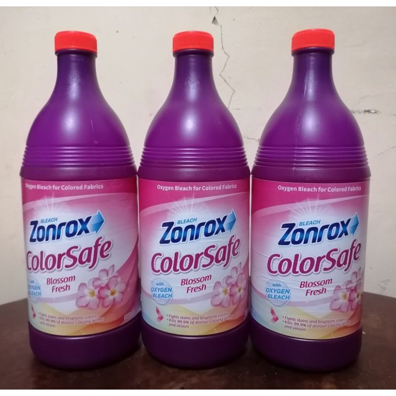 Zonrox Color Safe Blossom Fresh Bleach (3 pcs) 900 mL | Shopee Philippines