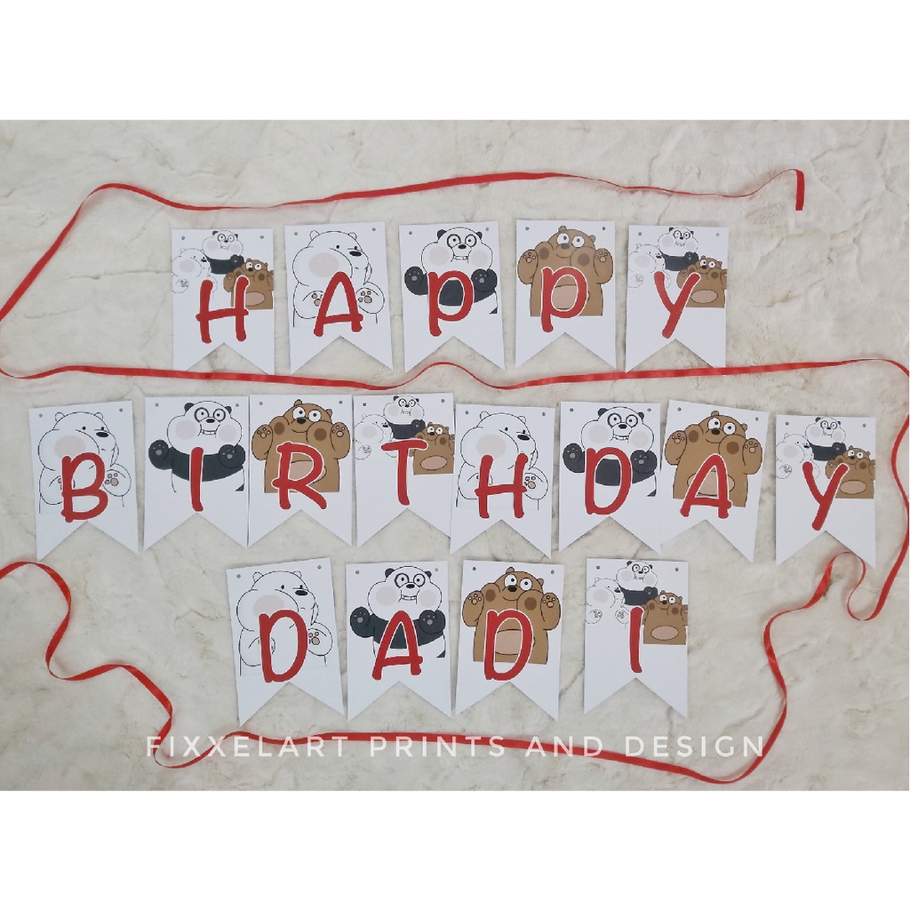 We Bare Bears Birthday Banner | Personalized Banner | We Bare Bears ...