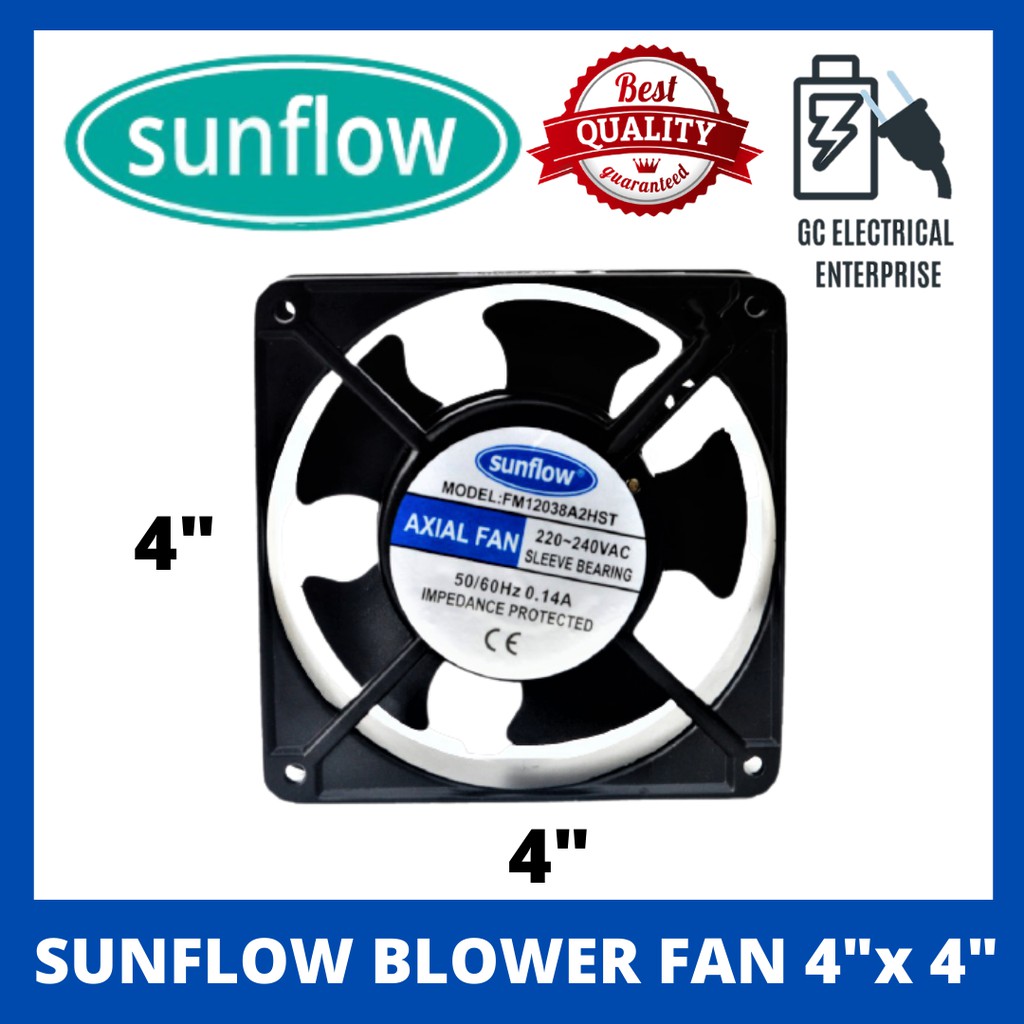 Sunflow 220V Fan 120mm Blower Fan Cooling Fan Exhaust Fan 220VAC 120mmx120mmx38mm 100% Copper ...