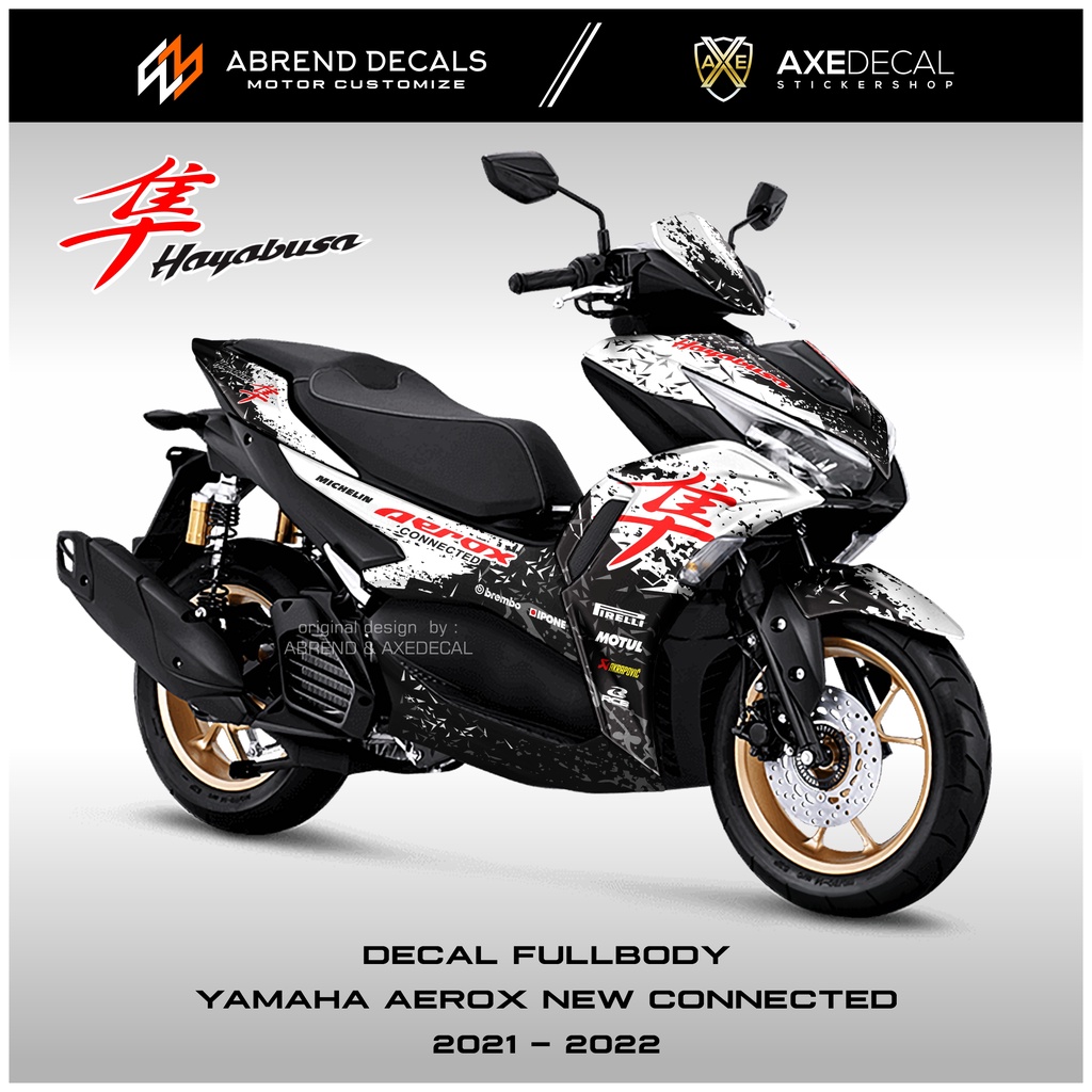 DECAL FULLBODY AEROX NEW CONNECTED HAYABUSA / NEW YAMAHA AEROX ...