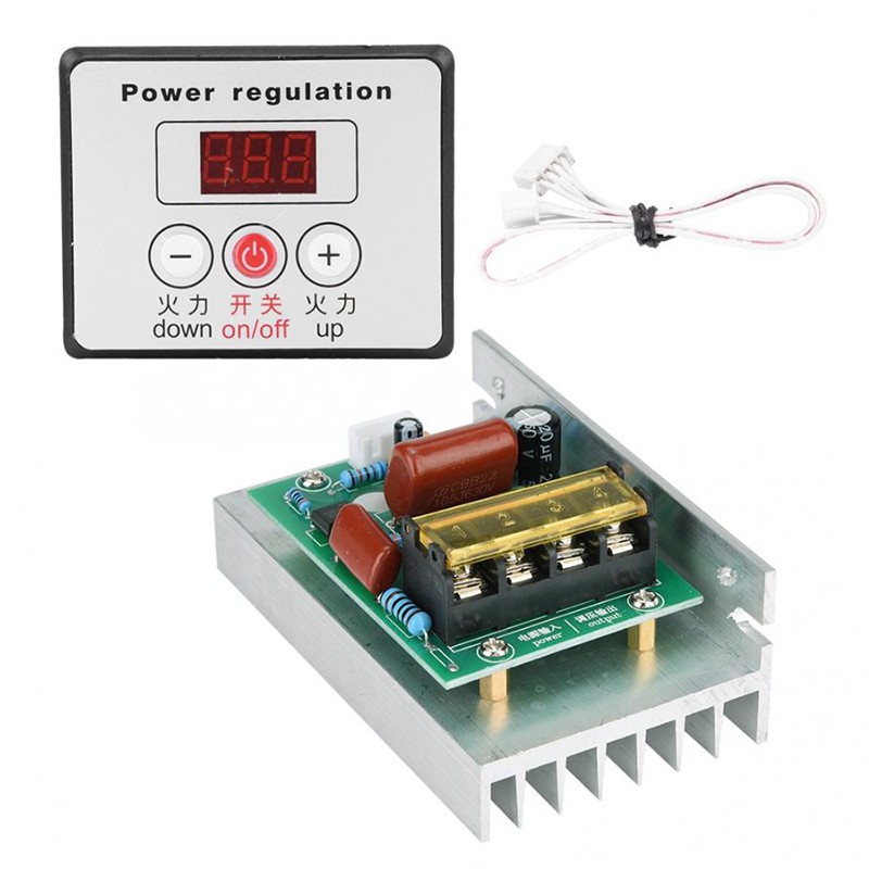 Voltage Regulator AC 220V 6000W SCR Electric Motor Speed Controller ...