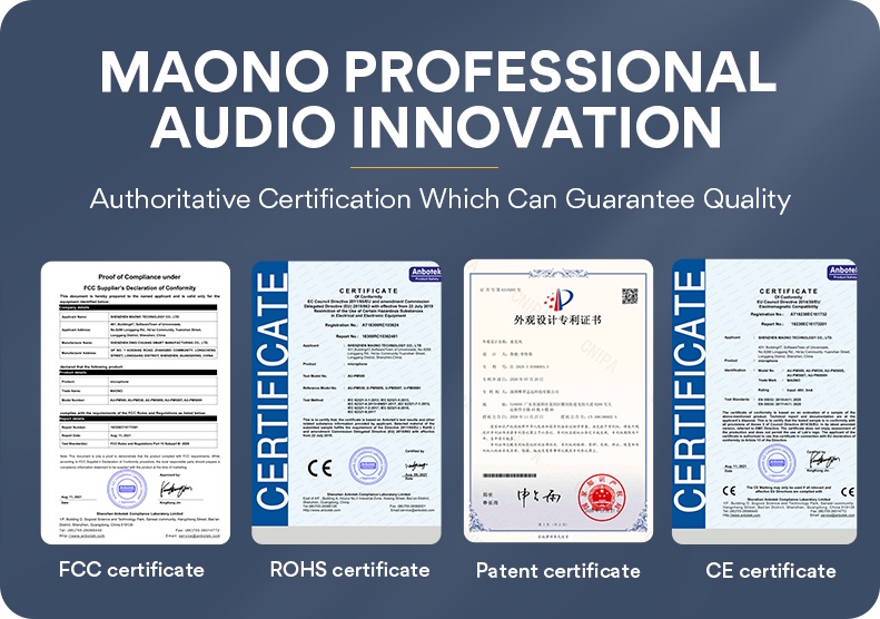 Maono AU-AM200 Professional Sound Card Audio Interface Mixer with ...