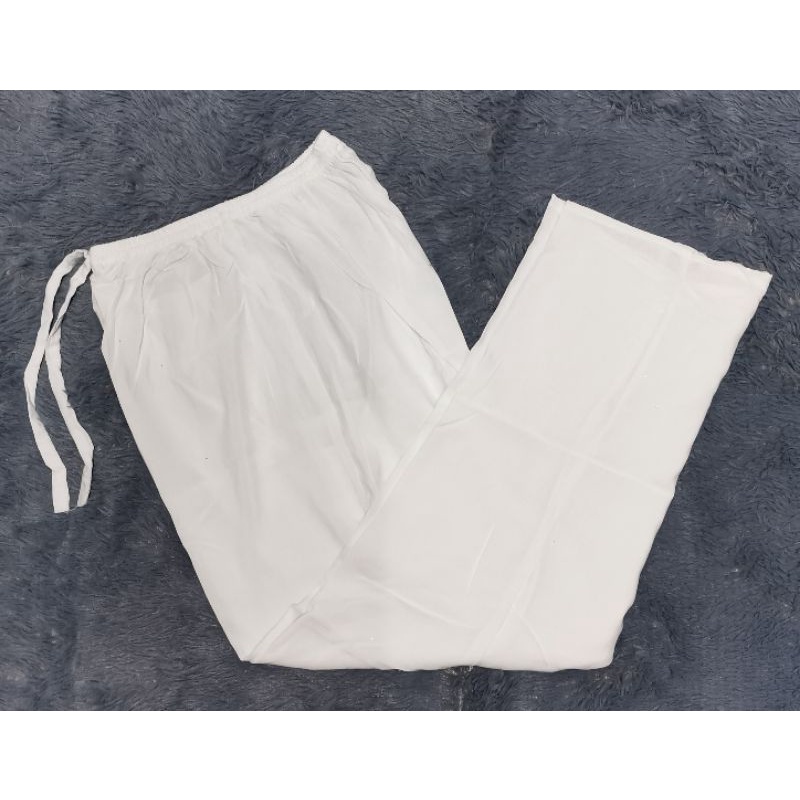 Cod Taslan Korean Style Square Pants Women Summer Linen Loose Wide Leg