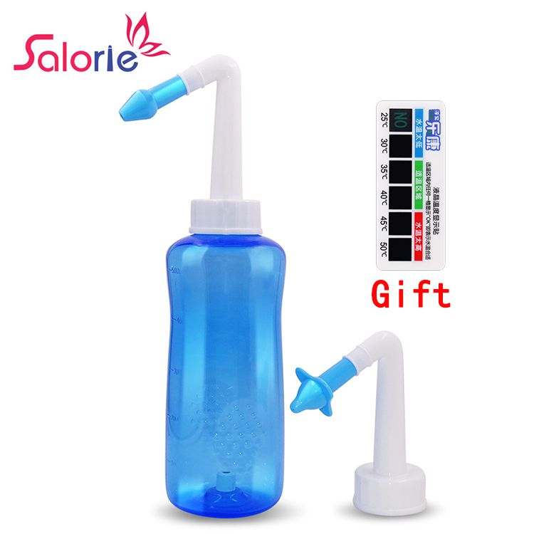 Salorie 300ml/500ml Nose Wash bottle Sinus & Allergies Relief Nasal ...