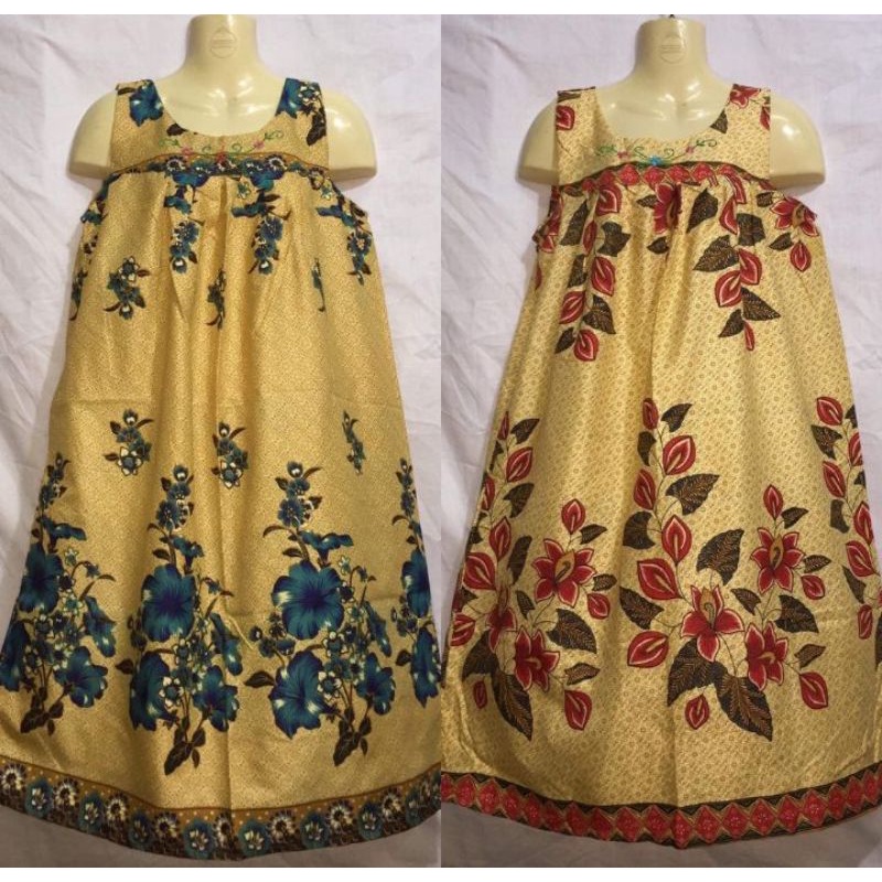 Duster Cotton Batik Floral with Embroidery,Pambahay,Pantulog,Presko ...