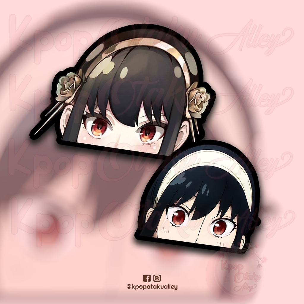 Yor Forger - Spy x Family Peeker Sticker | Kpop Otaku Alley Stickers ...