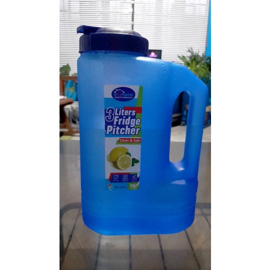 3L Fridge Pitcher Water Bottle BPA-Free Big Tumbler for Fitness Gym and ...