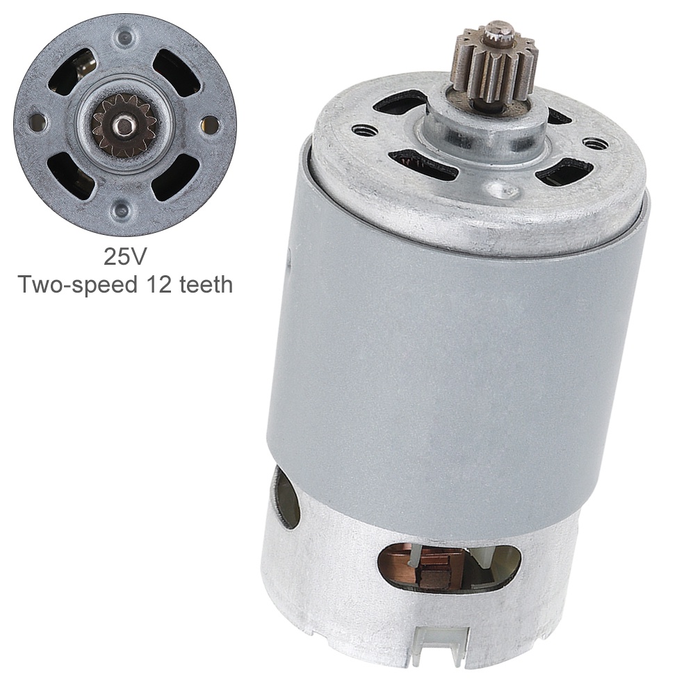 RS550 25V 19500 RPM DC Motor with Two-speed 12 Teeth and High Torque ...