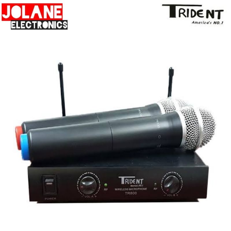 Trident TR800 Professional Dual UHF Wireless Microphone | Shopee ...