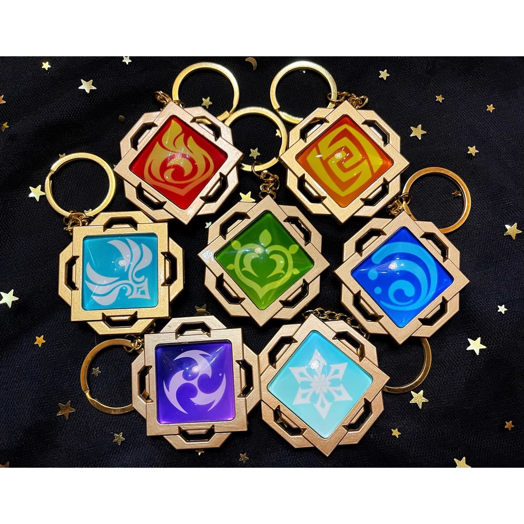 Liyue Genshin Impact Port Vision Elemental Luminous Keychain | Shopee ...