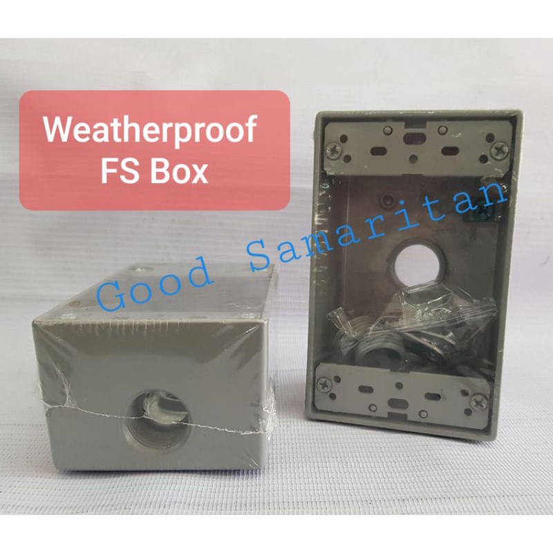 Weatherproof FS Box Single 1 Gang Outdoor Aluminum Die Cast Accessory ...