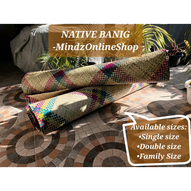 Double Size High Quality Native Banig or Handwoven Mat | Shopee Philippines