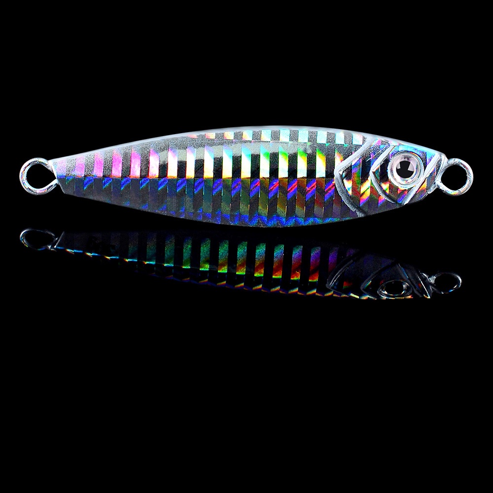 Jigging Hook Spinner Bait 7g/10g/15g/20g/30g Laser Metal Jig Umpan Casting Spoon Fishing Lure ...