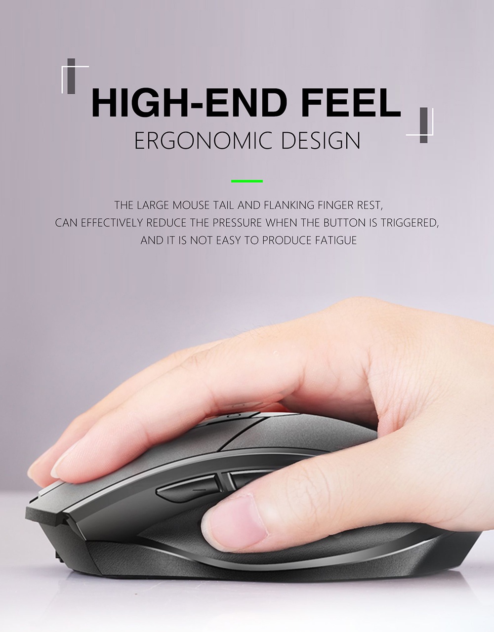 INPHIC PM-6 2.4G Wireless Mouse Rechargeable Office Mute Bluetooth ...