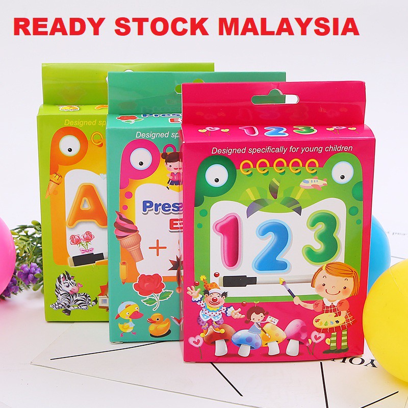 ABC English Alphabet Card 123 Math Addition Subtraction Flash Card ...