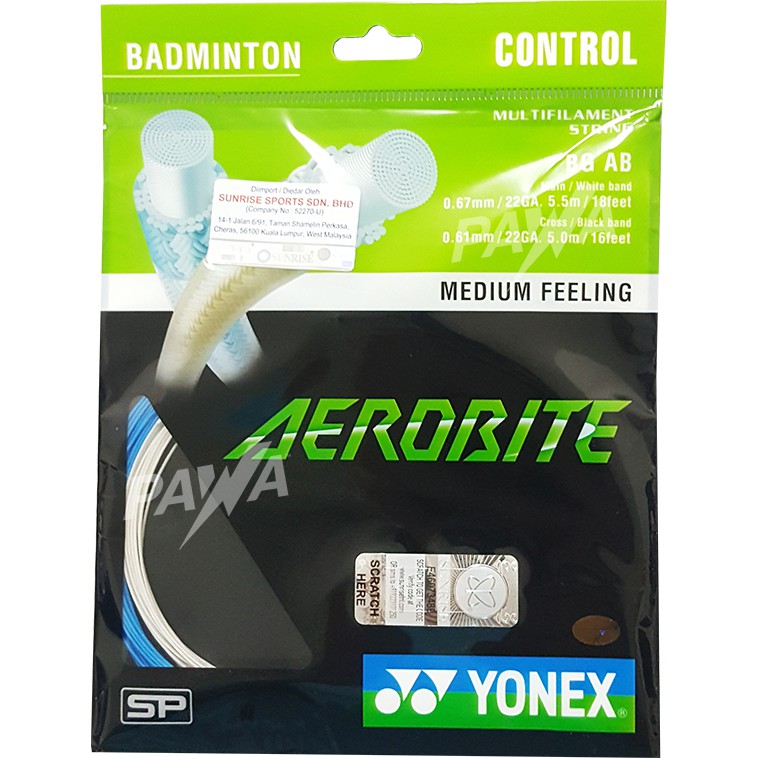 Yonex Aerobite Badminton String 0.67mm + 0.61MM Hybrid Sting | Shopee ...