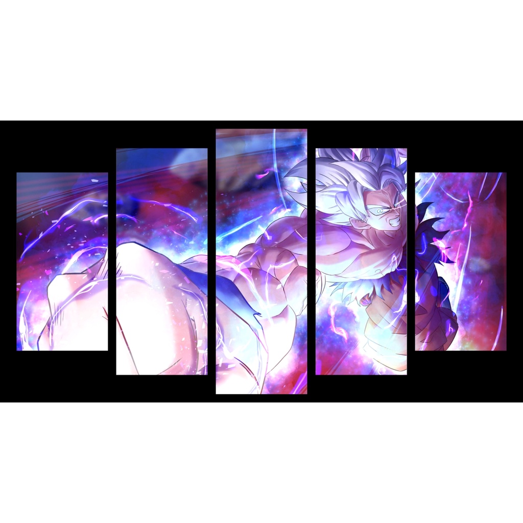 Anime Holographic Wall Mural 11x20 inch 5 Tile set Photo Wall Decor ...