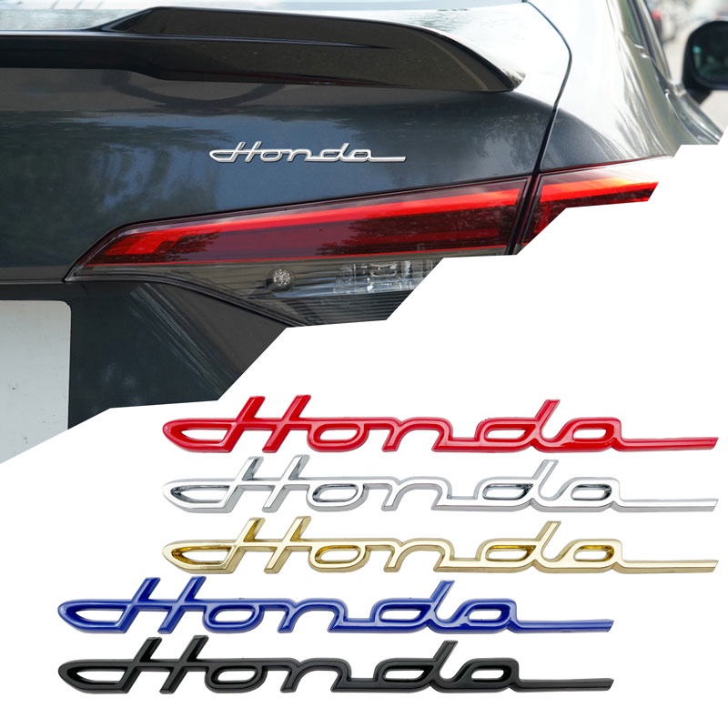 Handwriting Font Signature Style Letters Emblem for Honda Fit Civic ...