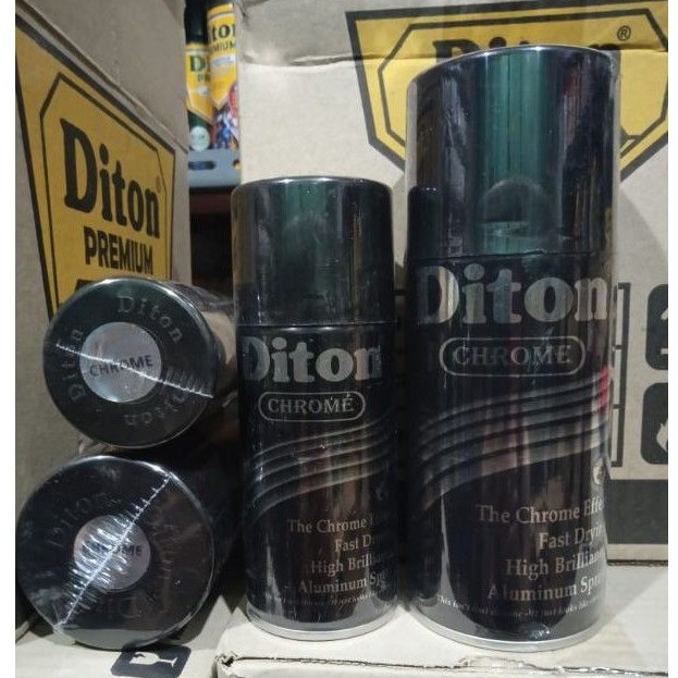 Pilok Pylok Pilox Paint DITON CHROME Krum Crome 300cc & 150cc Spray ...