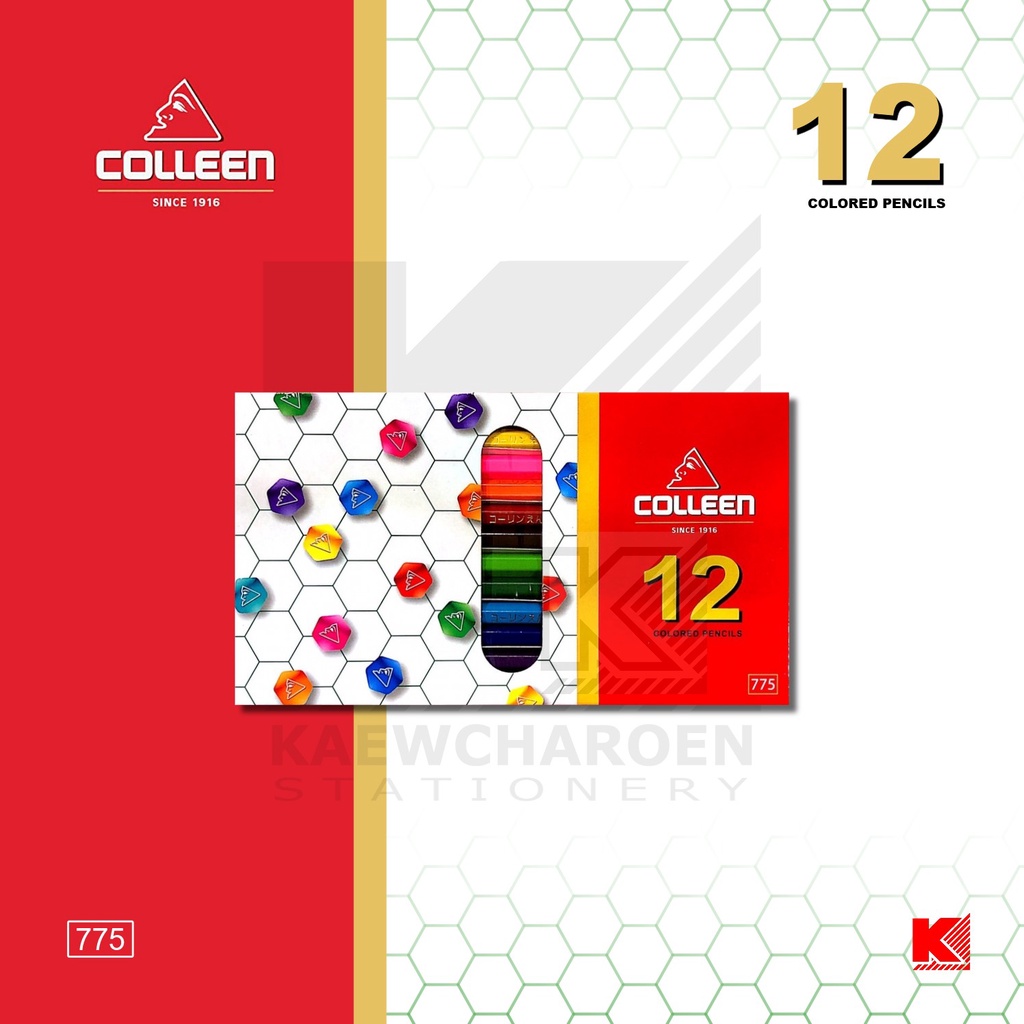 Colleen Colored Pencils Model 775 (1 Pencil 1 Color) 12 Colors | Shopee ...