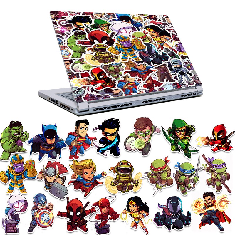 50PCS marvel kids sticker toy waterproof cartoon sticker DIY suitcase ...