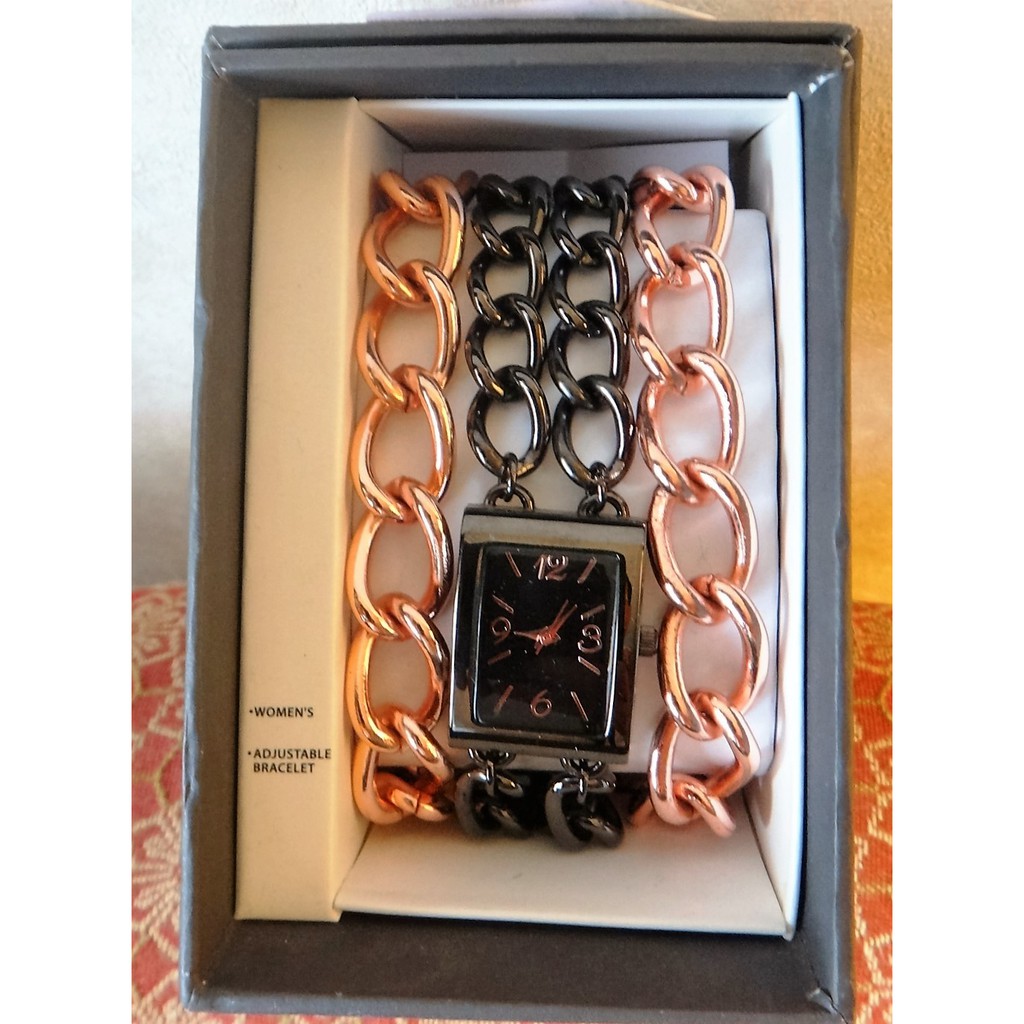 Mossimo Watch Womens Multi Chain Strap Square Face FMDMO509 NewUSA ...