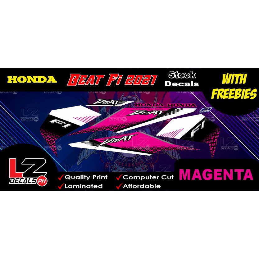 Honda Beat Fi 2021 Stock Decals / Stickers | Shopee Philippines