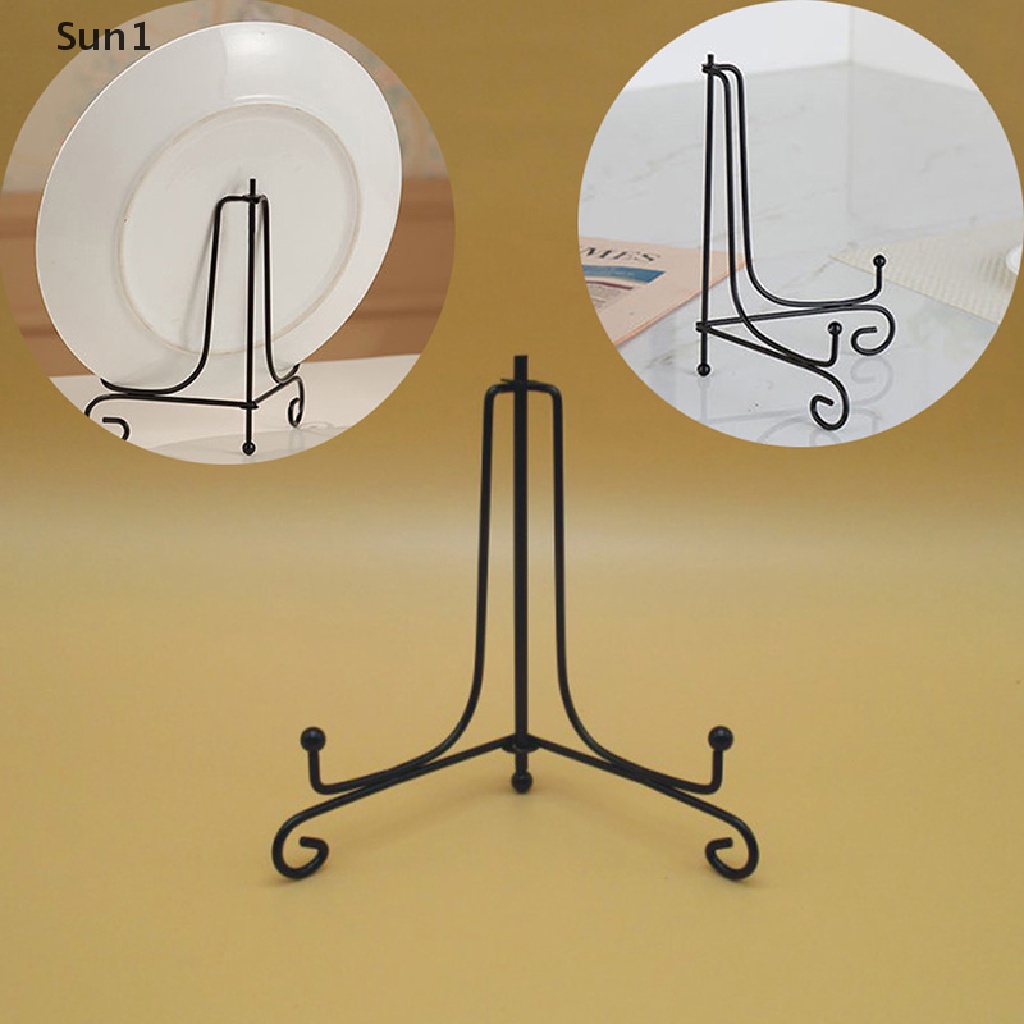 Sun1> Art Iron Display Stand Bracket Support Holder for Plate Photo ...