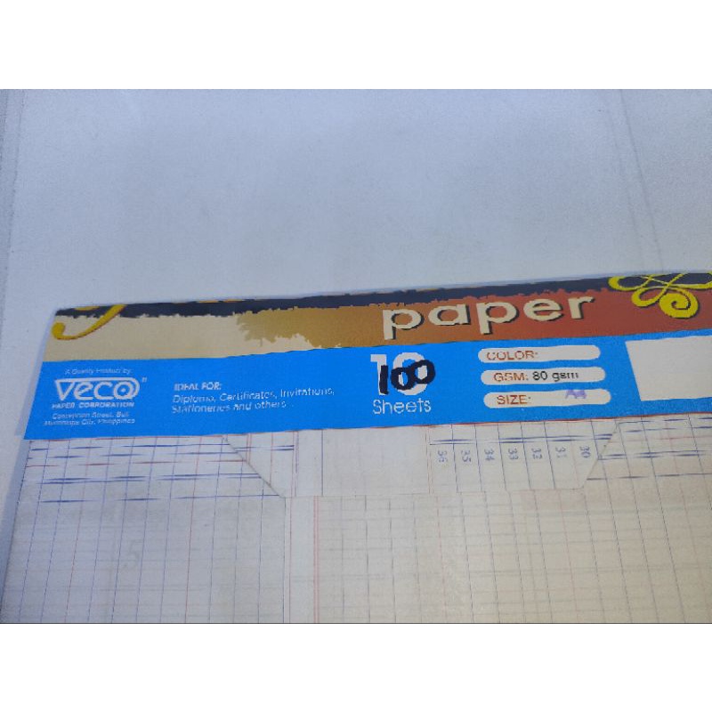 Veco Parchment Paper A4 size by ream ( 100 sheets ) | Shopee Philippines