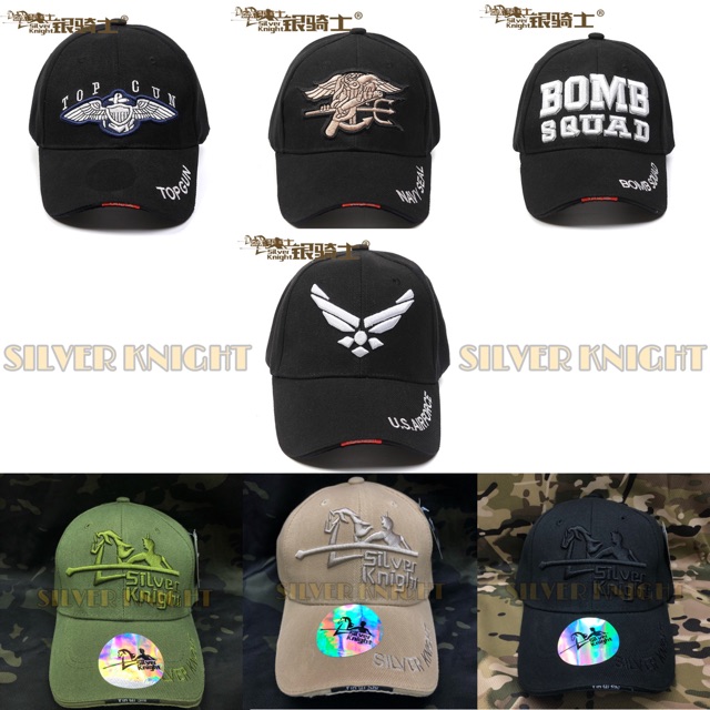Silver knight tactical Bull cap | Shopee Philippines