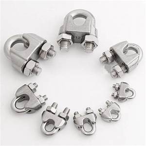 Stainless steel wire Cable Clip one piece m3,m4,m5,m6,m8,m10 | Shopee ...