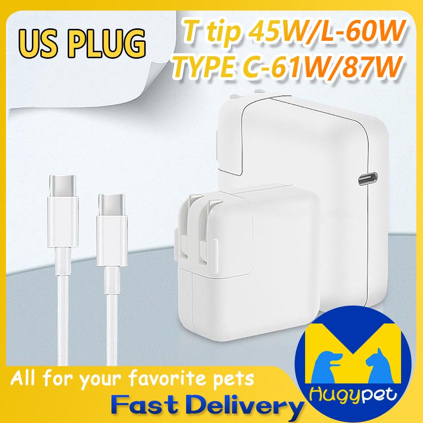 60W 45W T/L-Tip 61W/87W Type C PD Fast Charger Adapter Power Compatible ...