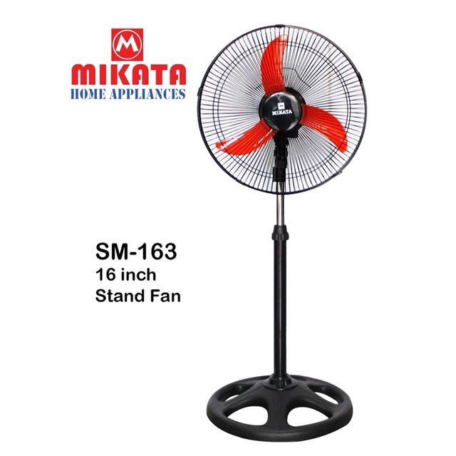 Mikata SM-163 Stand Fan Electric Fan 16inch 3 Banana Blade | Shopee Philippines