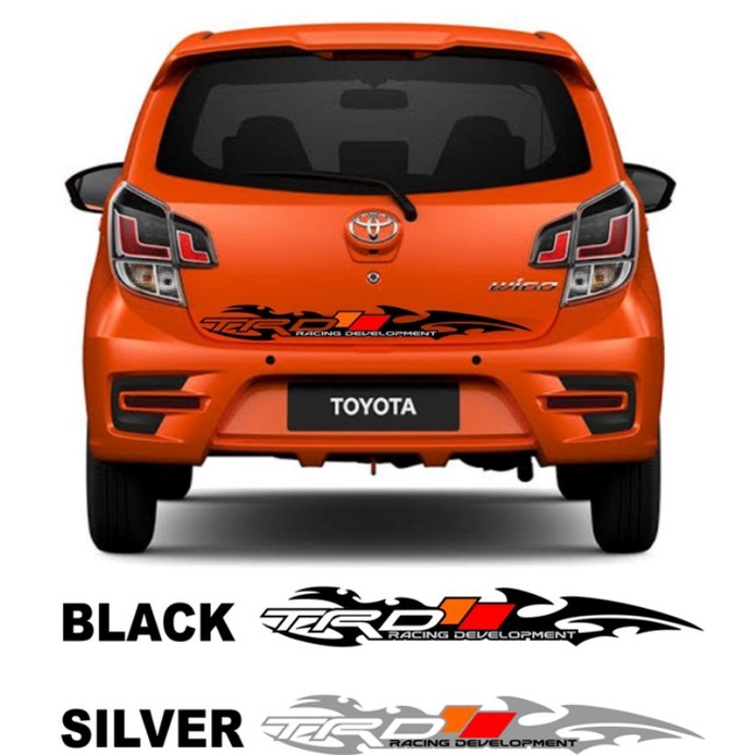 Toyota Wigo Rear Sticker Design TRD Tribal | Shopee Philippines