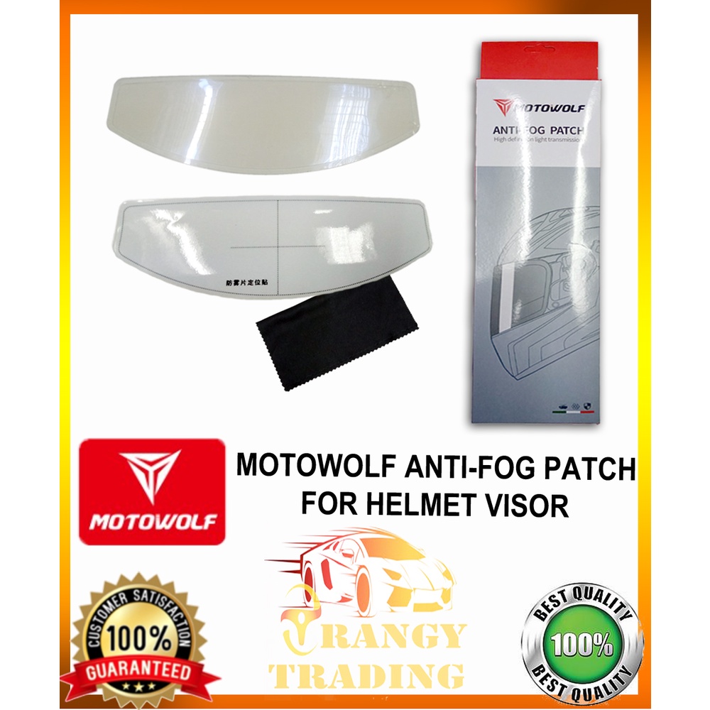 Motowolf Anti-Fog Patch for Motorcycle Helmets - Original | Shopee ...