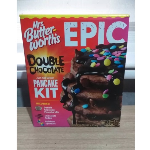 Mrs. Butterworth's double chocolate pancake kit (667g) | Shopee Philippines