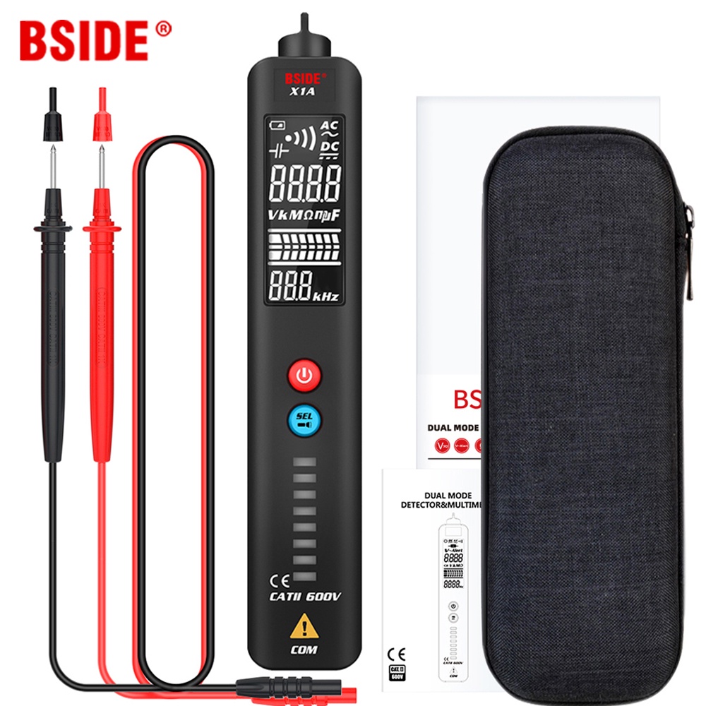 Digital Multimeter BSIDE X1 Pen Type Meter Smart DC AC Voltmeter Auto ...