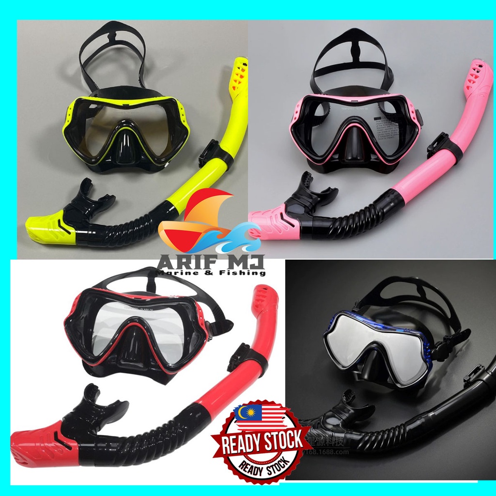 Professional Scuba Diving Masks Snorkeling Set Adult Silicone Skirt ...
