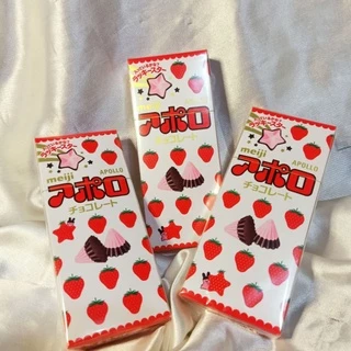 Shop meiji apollo strawberry chocolate for Sale on Shopee Philippines