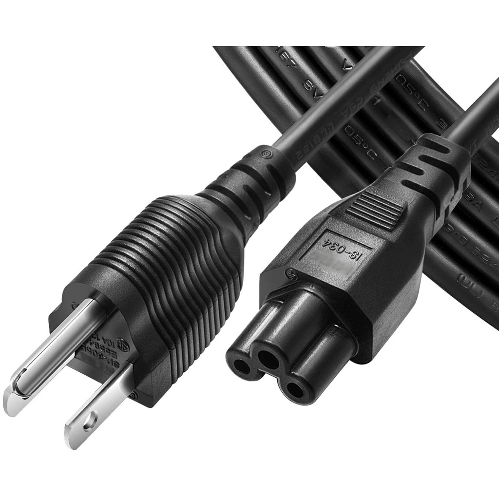 AC Power Cable C5 Universal 3 Prong AC Laptop Power Cord Charger Cable ...
