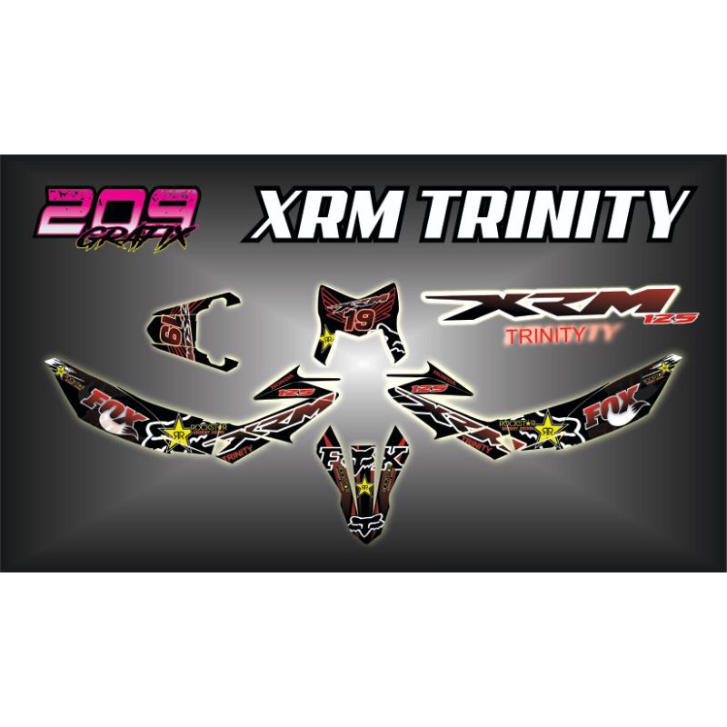 Honda Xrm trinity/carb 125 decals sticker | Shopee Philippines